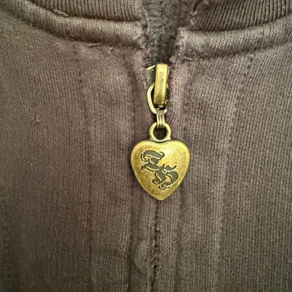 TWISTED HEART | Jackets & Coats | Twisted Heart Gray Utility Sweat Zip ...